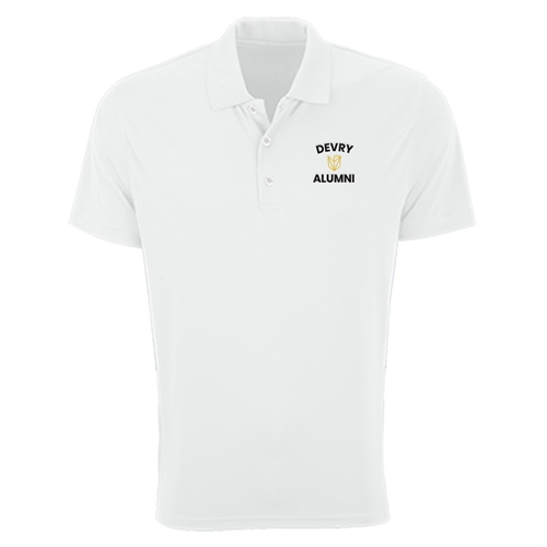 DeVry™ Alumni Mens Vansport Omega Solid Mesh Tech Polo from DeVry ...